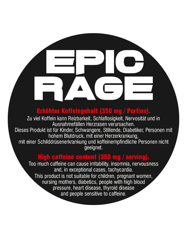 Epic Rage 300g - Ultimate Hardcore Training Booster | PEAK